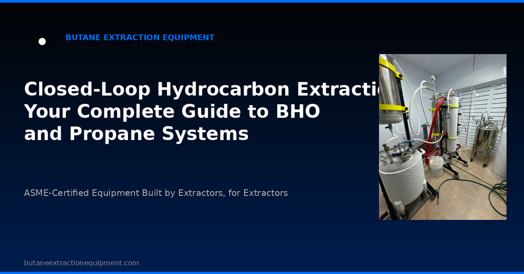 Closed-Loop Hydrocarbon Extraction: Your Complete Guide to BHO and Pro ...