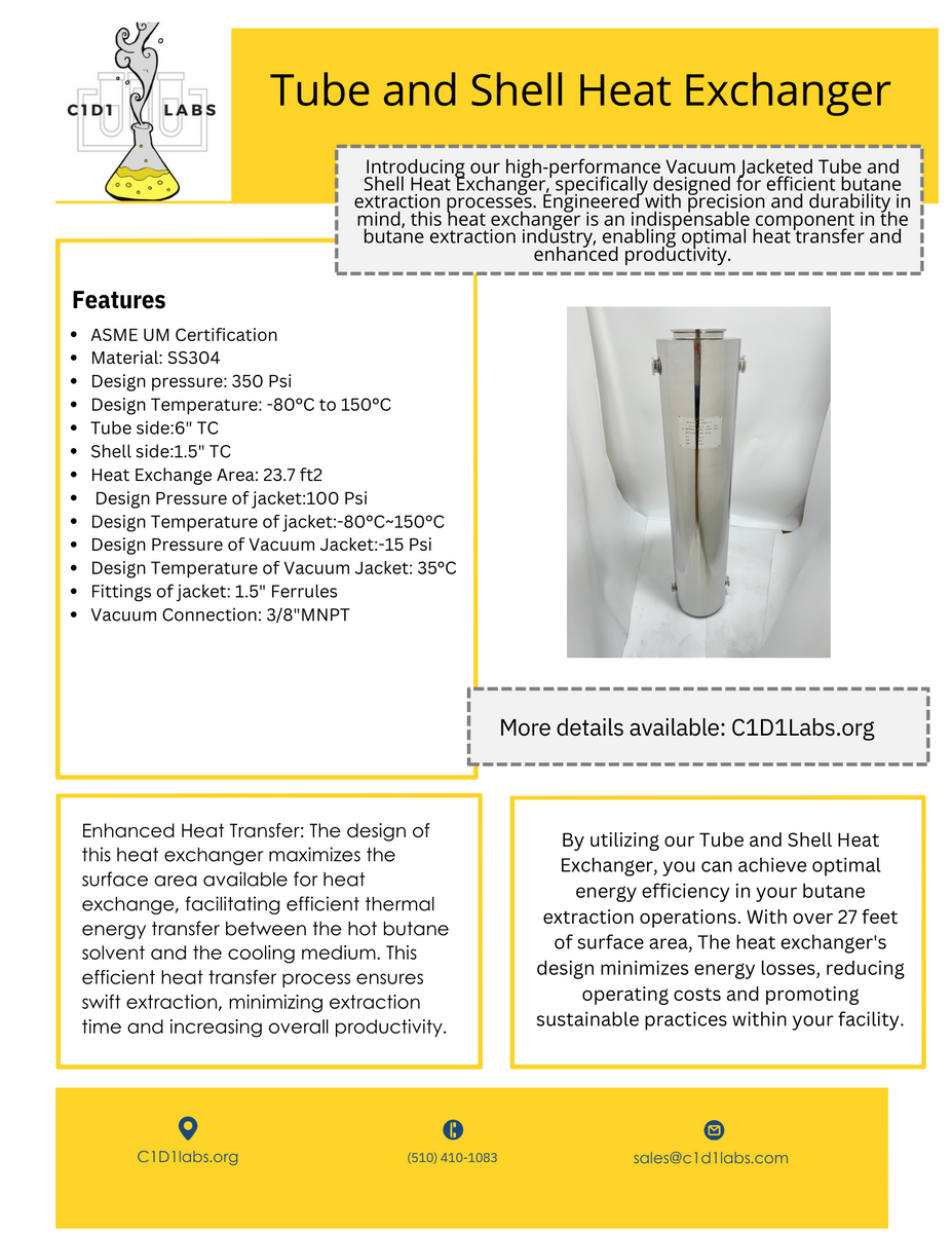 Vacuum Jacketed Tube and Shell - ASME – Butane Extraction Equipment