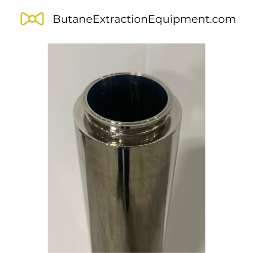 6" ASME Single Jacketed Material Columns – Butane Extraction Equipment